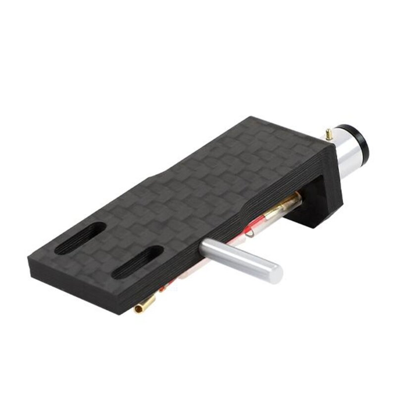 Крышка Головки Фонокорректора из Высокопрочного Углеродного Волокна с 4 Соединительными Кабелями Для Проигрывателей Пластинок и Проигрывателей Грампластинок