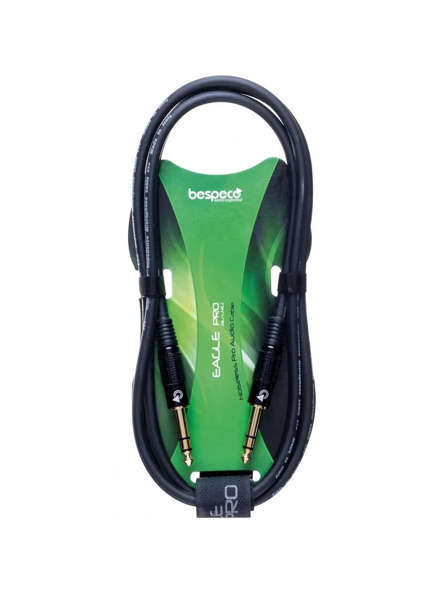 Межблочный кабель Bespeco Eagle Pro EASS, чёрный, 10 м, балансный, инструментальный