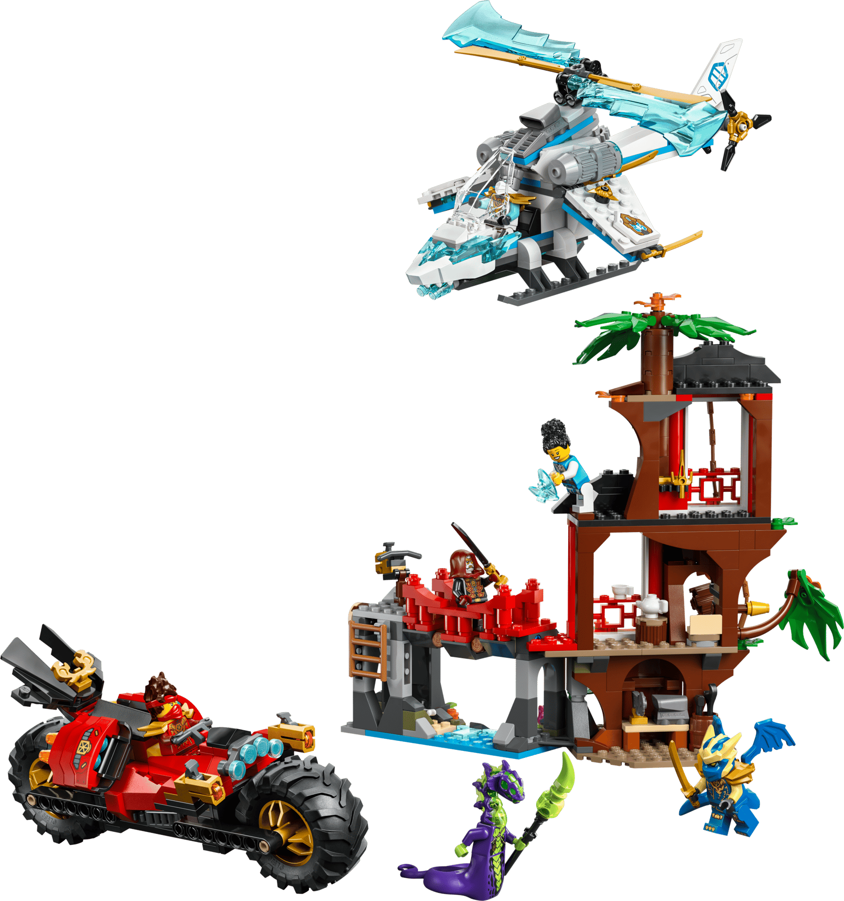 Конструктор LEGO Ninjago 71857 Битва за дом на дереве на машине ниндзя, 642 дет. — фото 1