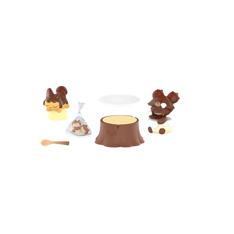 Фигурка-сюрприз унисекс POP MART DIMOO Let's Go Outing Collection, Confirmed-Sweet Pudding (Open)