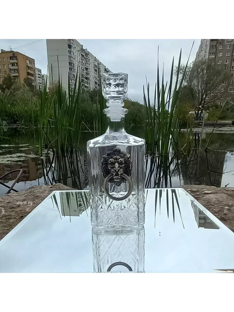 Графин граненый Лев 500мл — фото 1