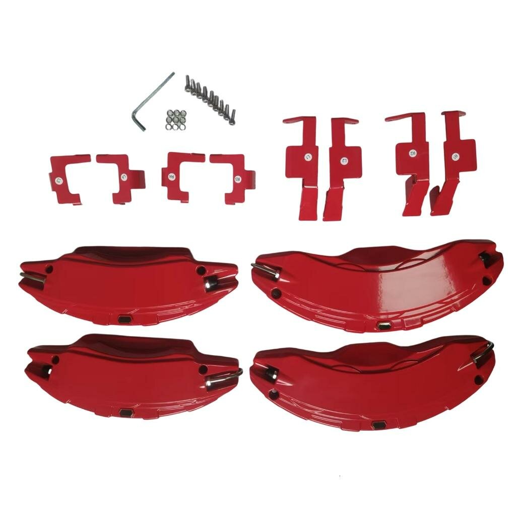 Утеплённое колесо, защита от пыли тормозов, красный