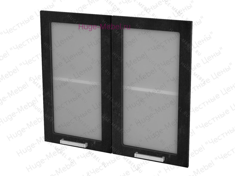 Кухонный фасад Ф-55 бетон графит (Бетон) Huge Mebel . Ширина 792 Высота 712. Кухонные фасады