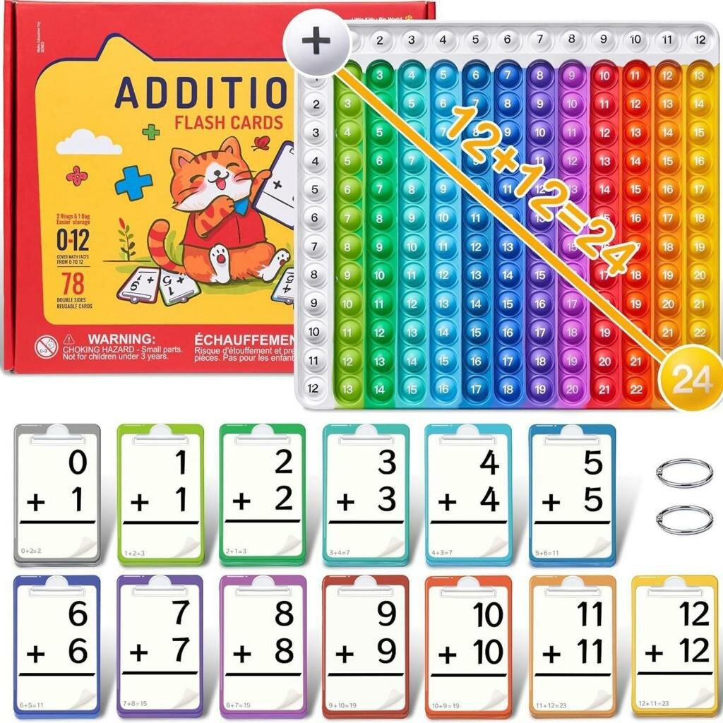 Математические карточки для детей, Сложение вычитание