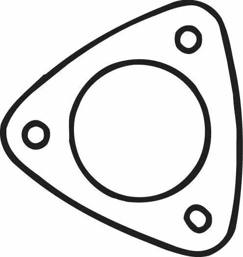 Прокладка трубы глушителя Bosal 256-153, передняя часть, Opel Astra H, G, Insignia, Signum, Vectra, Zafira