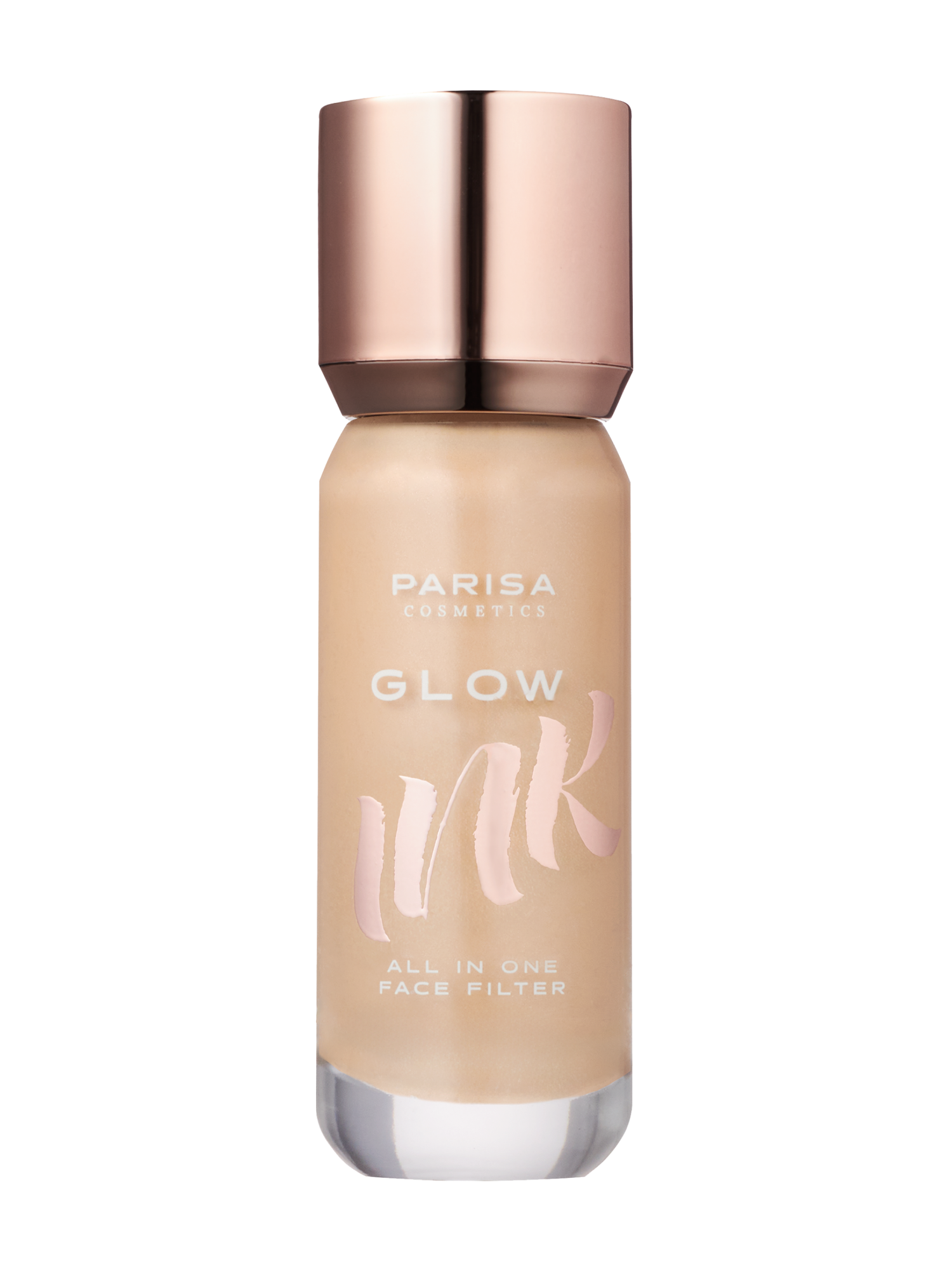 Тональная основа Parisa Glow Ink, с эффектом сияния, тон: 201, 25мл