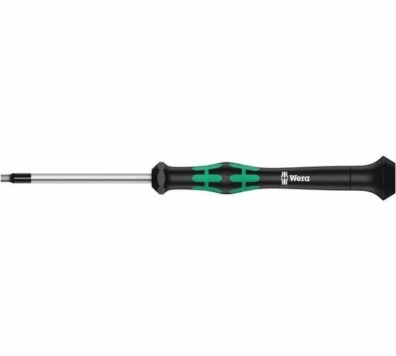Отвертка шестигранная WERA Kraftform Micro 2052 сферическая головка, для электроники, 2.0x60 мм, 118092