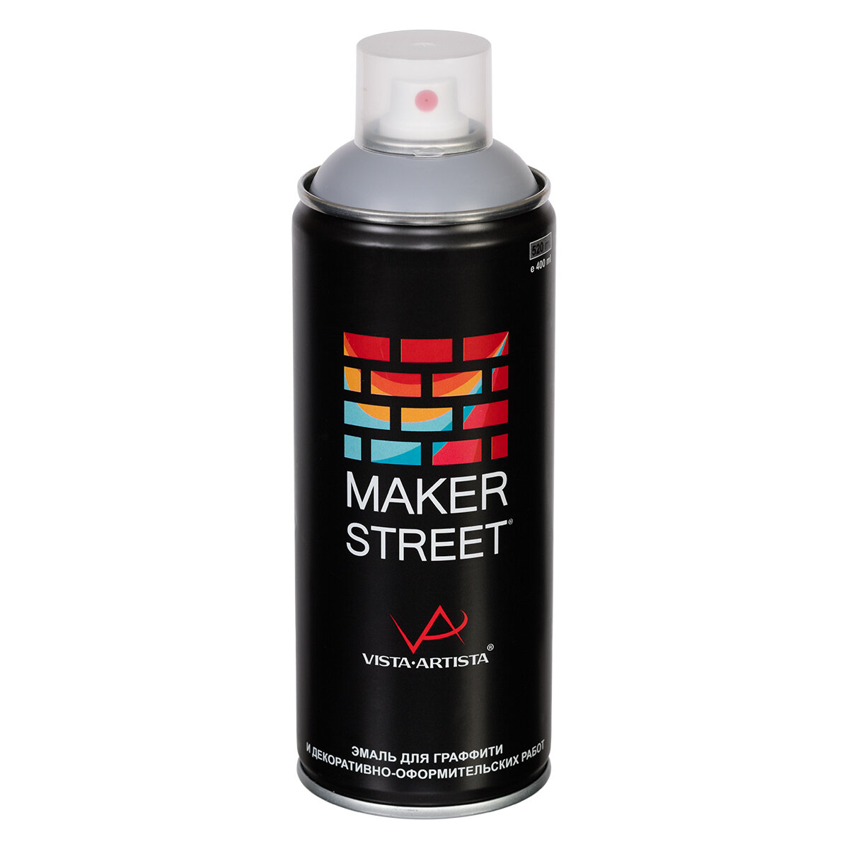 MAKERSTREET краска эмаль для граффити и декоративно-оформительских работ, аэрозоль 400 мл, 707 Серый тюлень, MS400