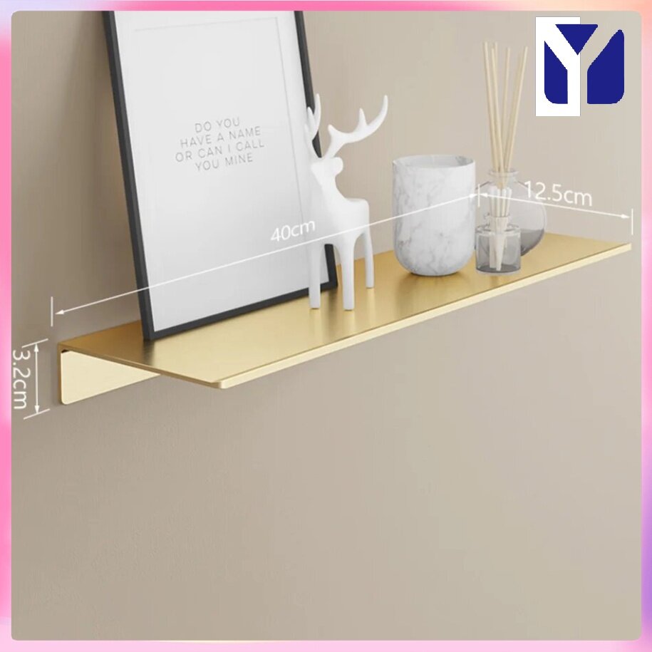 Полка для ванной матовое золото алюминий 40cm Shelf