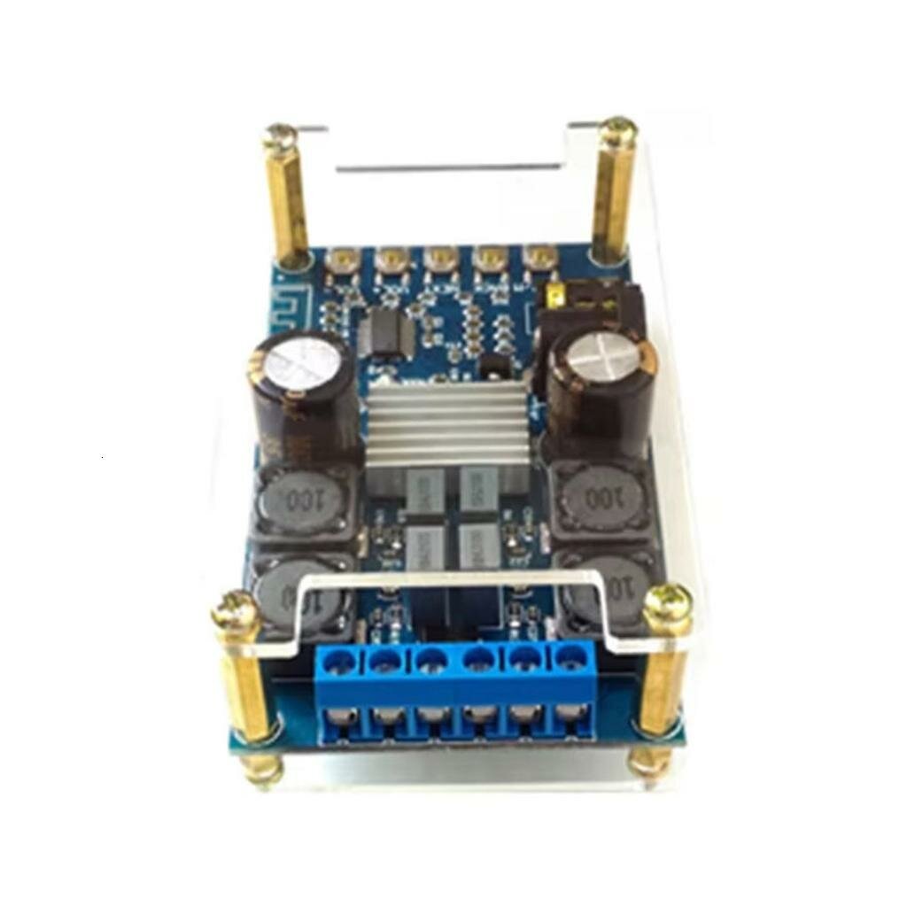 Компьютерные соединения и разъемы, Плата цифрового усилителя мощности XY-502B Bluetooth двухканальная 50 Вт * 2