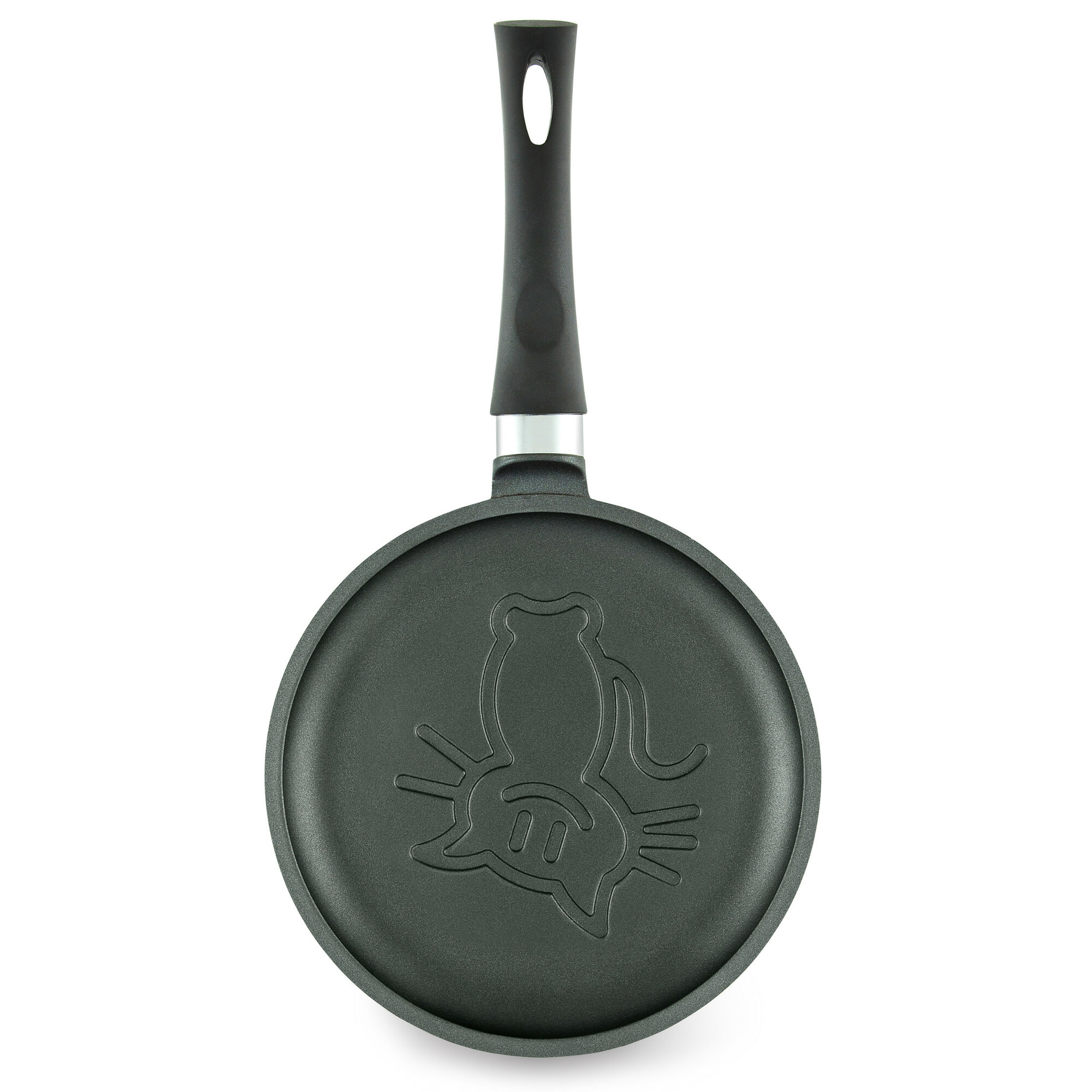 Сковорода Нева Металл Посуда "Кот", блинная, антипригарное покрытие, литой алюминий, 22 см