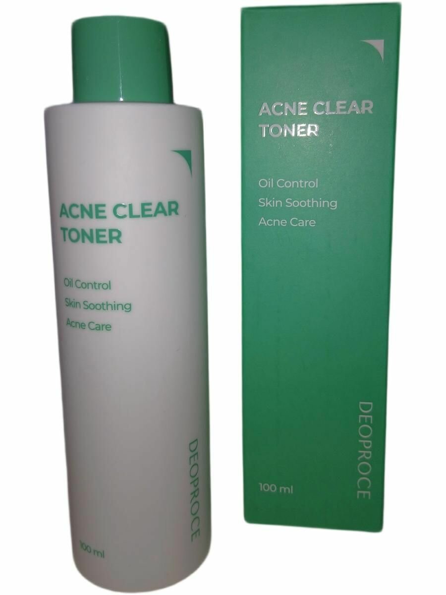 Тонер Deoproce Acne Clear, для проблемной кожи лица, очищение пор