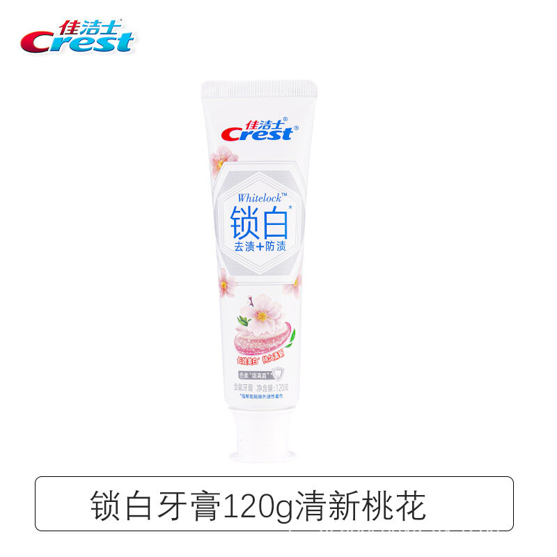 Зубная паста Crest Whitening, белая персиковая зубная паста в наличии, оптовая продажа, уменьшение пятен, зубной камень, аромат белого персика, свежее дыхание, фторид