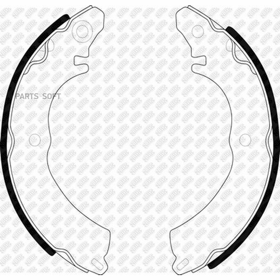 NIBK FN6729 Колодки тормозные барабанные MITSUBISHI LANCER 1.6 2003 - 2008 MITSUBISHI LANCER 2.0 2003 - HONDA ()