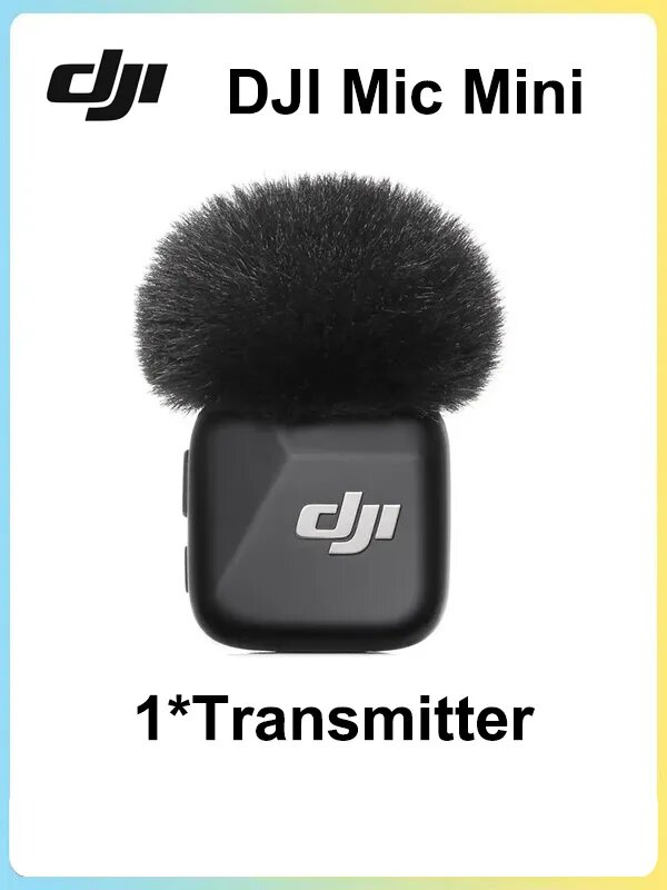 DJI Микрофон для мобильного устройства DJI Mic Mini передатчик, Мини-беспроводная связь, высококачественный звук, черный