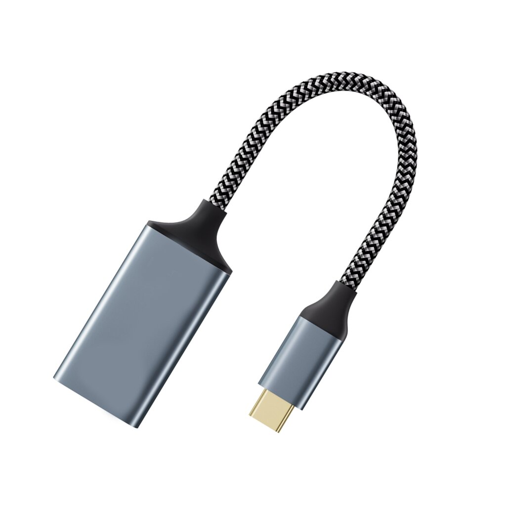 USB-кабель CREATE для подключения с алюминиевым корпусом и плетёным полиамидным покрытием