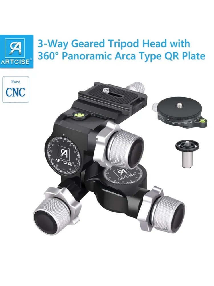 Облачная платформа ARTCISE с тремя шестеренками, поддерживающая тонкую регулировку миллиметрового уровня, 3 - осевая облачная платформа с большим / микробыстрым переключением в двойном режиме.