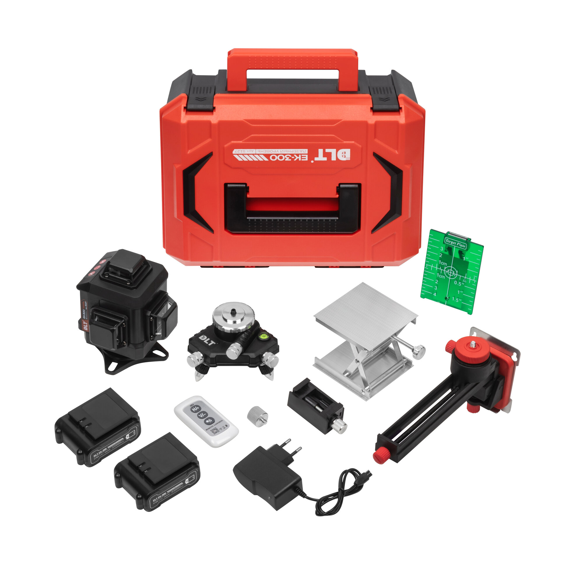 Нивелир лазерный DLT EK-300, 2 вертик. и 2 горизонт. линии, дальность 40м, арт.5127