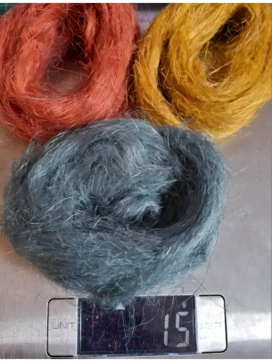 Набор льняное волокно - 15 г, для волос ватной игрушке