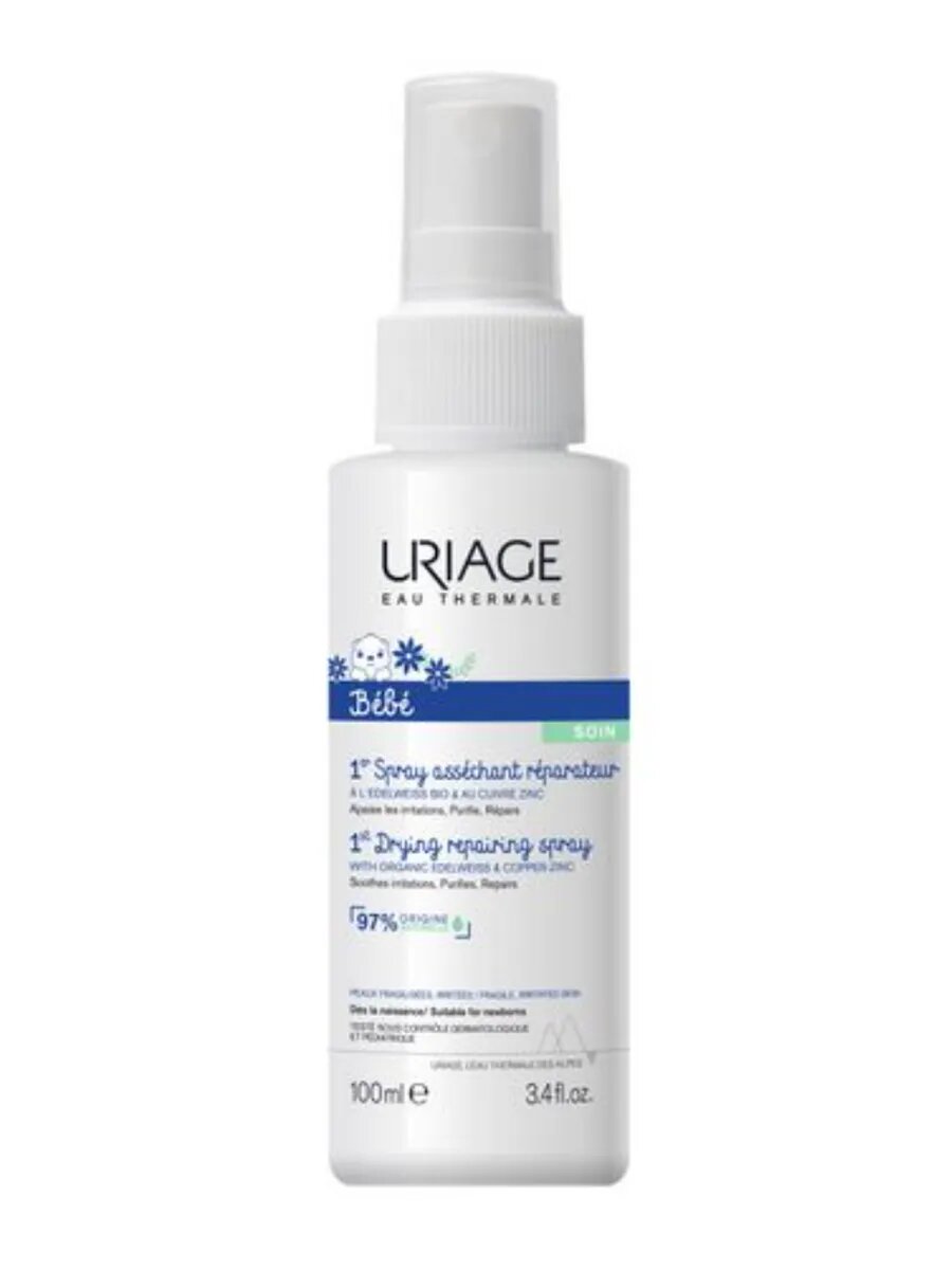 Uriage Bebe Первый Спрей подсушивающий восстанавливающий, сп