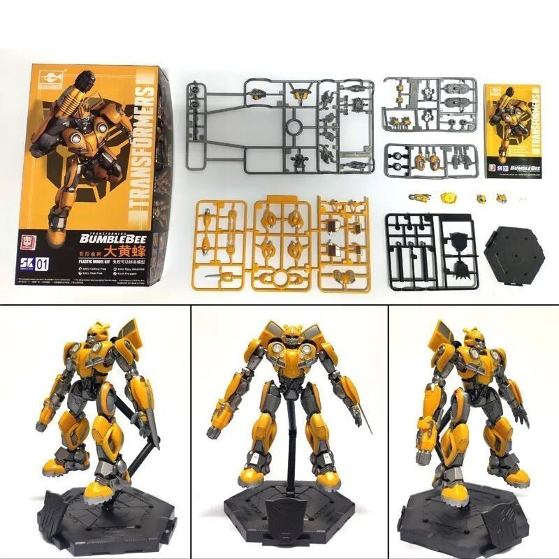 Сборная модель робота Bumblebee Transformers, ABS пластик, желтый, для детей старше 14 лет — фото 1