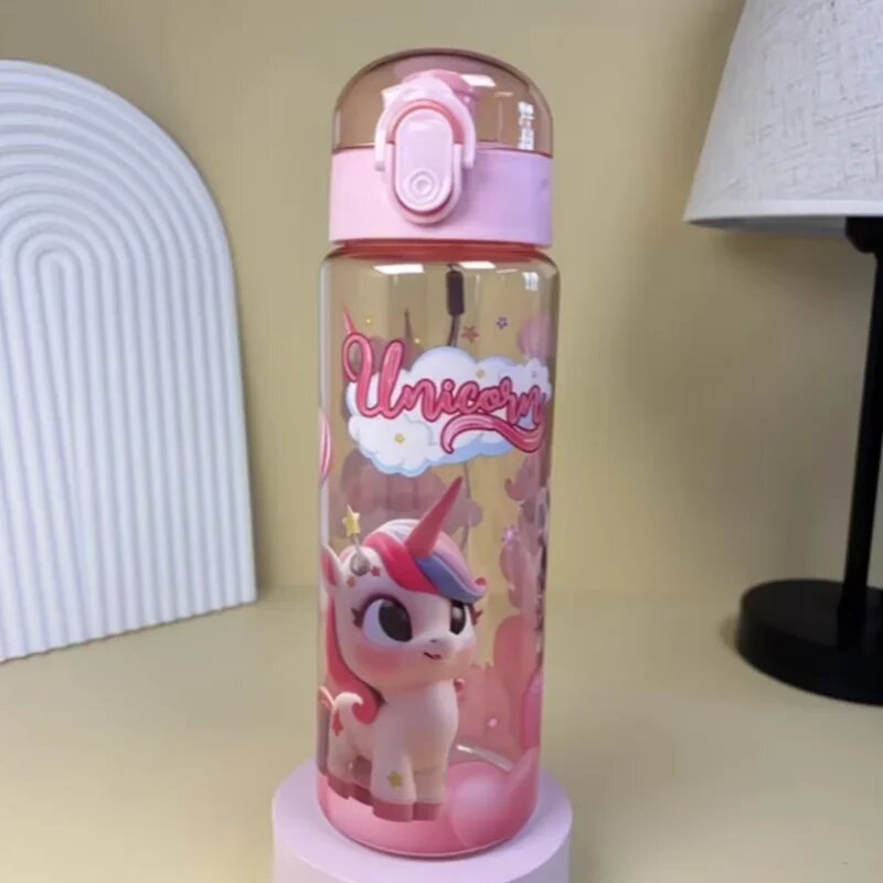 Бутылка для воды единорог, 700 мл, Pink