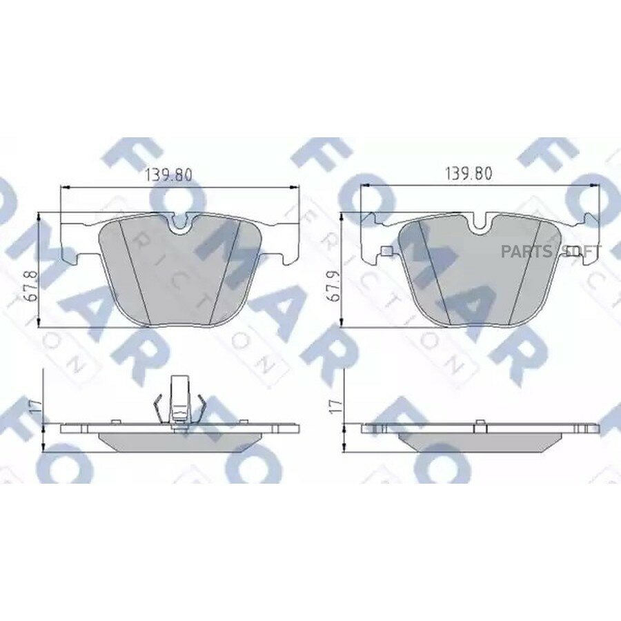 FOMAR-FRICTION FO920881 FO 920881 колодки дисковые задние!\ BMW E65/E66 4.5/6.0/4.0D 01>