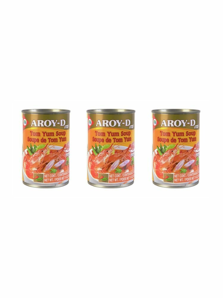 Aroy-D Суп Том Ям, 400 г, 3 шт