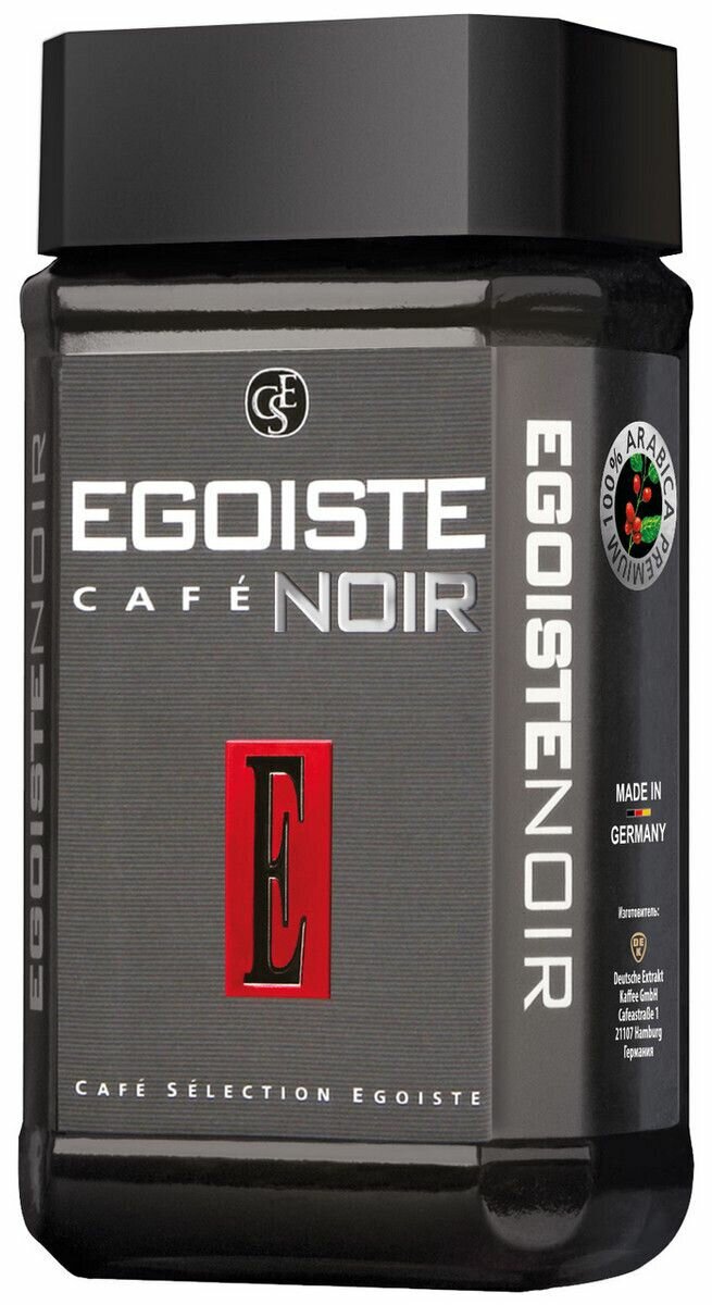 Egoiste Кофе растворимый Noir, сублимированный, 100 г