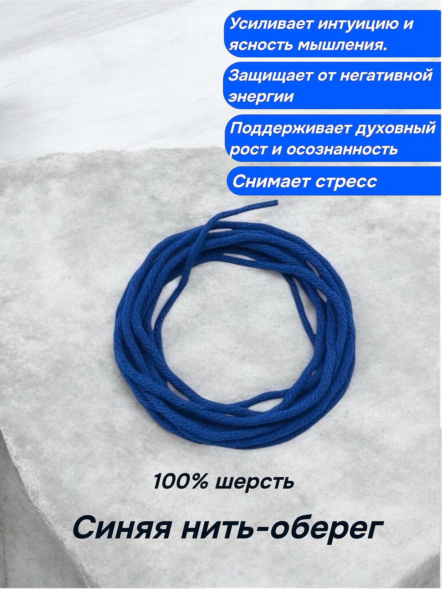 Синяя Нить-оберег талисман магнит для денег