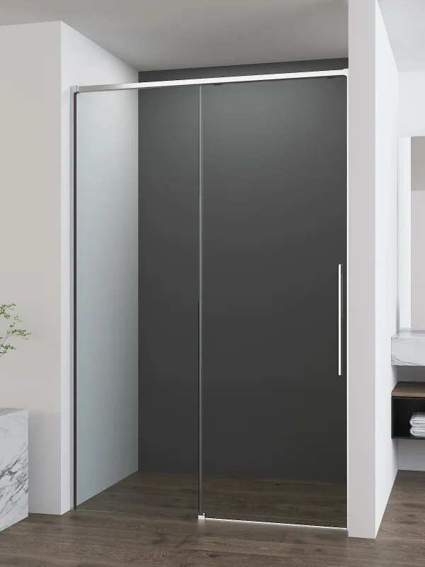 Душевая дверь в нишу Vincea Ultima VDS-7UL120CL 120 см, профиль хром, стекло прозрачное
