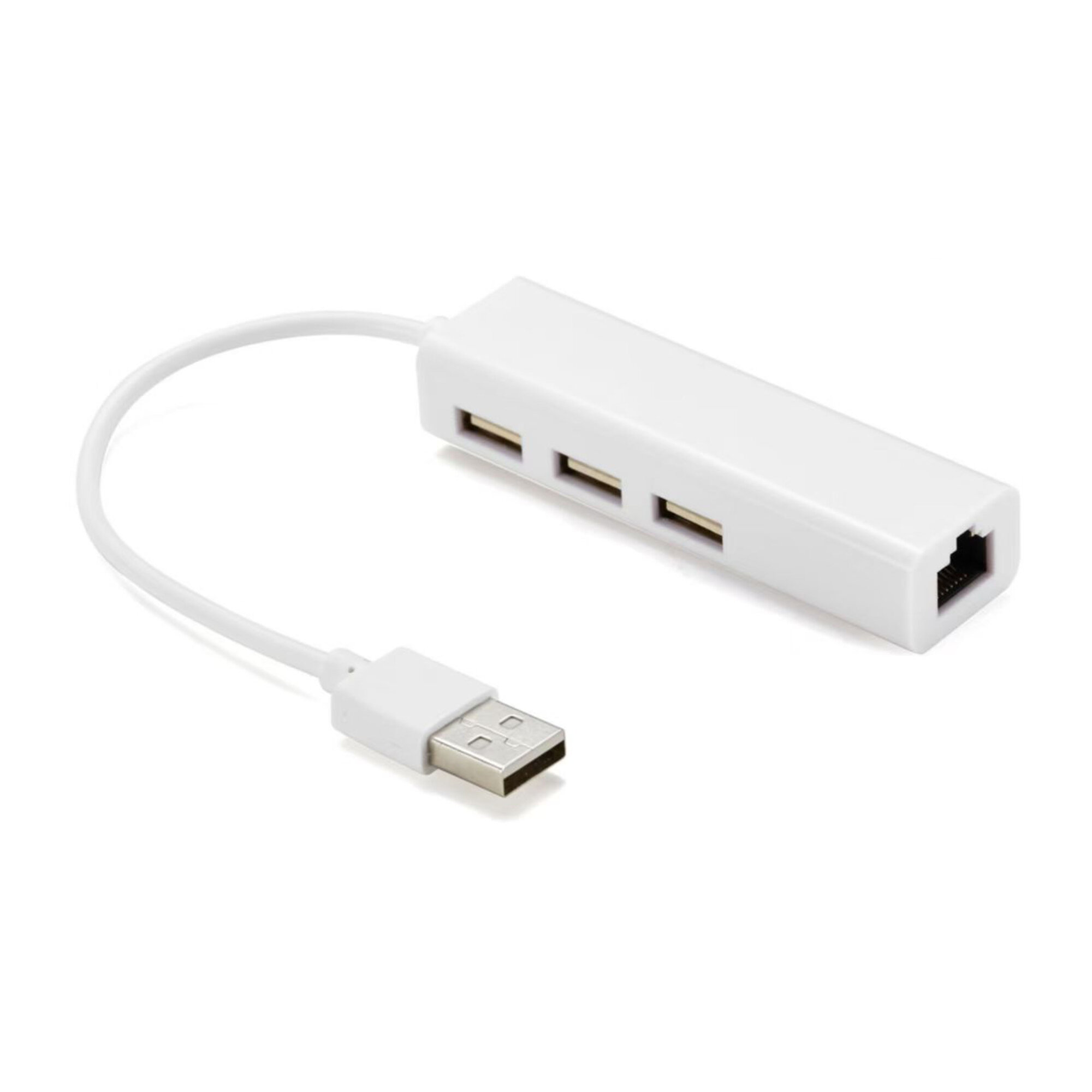 3 USB 2.0 + RJ45 100 Мбит/с, универсальный адаптер для нескольких устройств