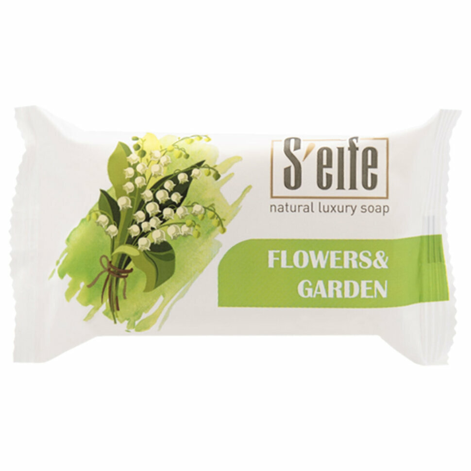 Мыло туалетное 100 г S'EIFE "Flowers & Garden" (Цветы и Сад), КМЗ, штампованное, 702578