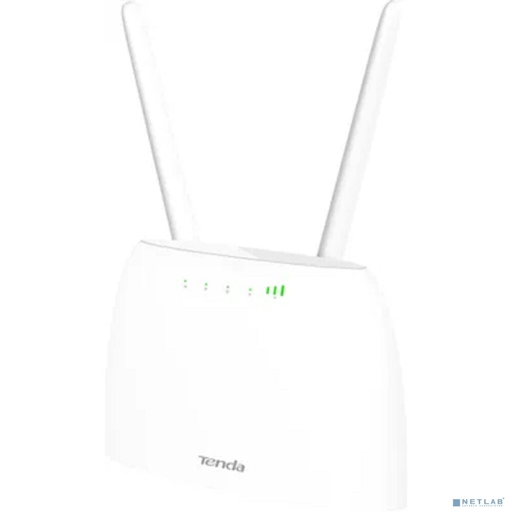 TENDA 4G06 Wi-Fi 4G+ LTE маршрутизатор стандарта N300, 2 внешние антенны , 1-port 10/100Mbps LAN/WAN, 1-port 10/100Mbps LAN, 1-Slot 2FF SIM Card
