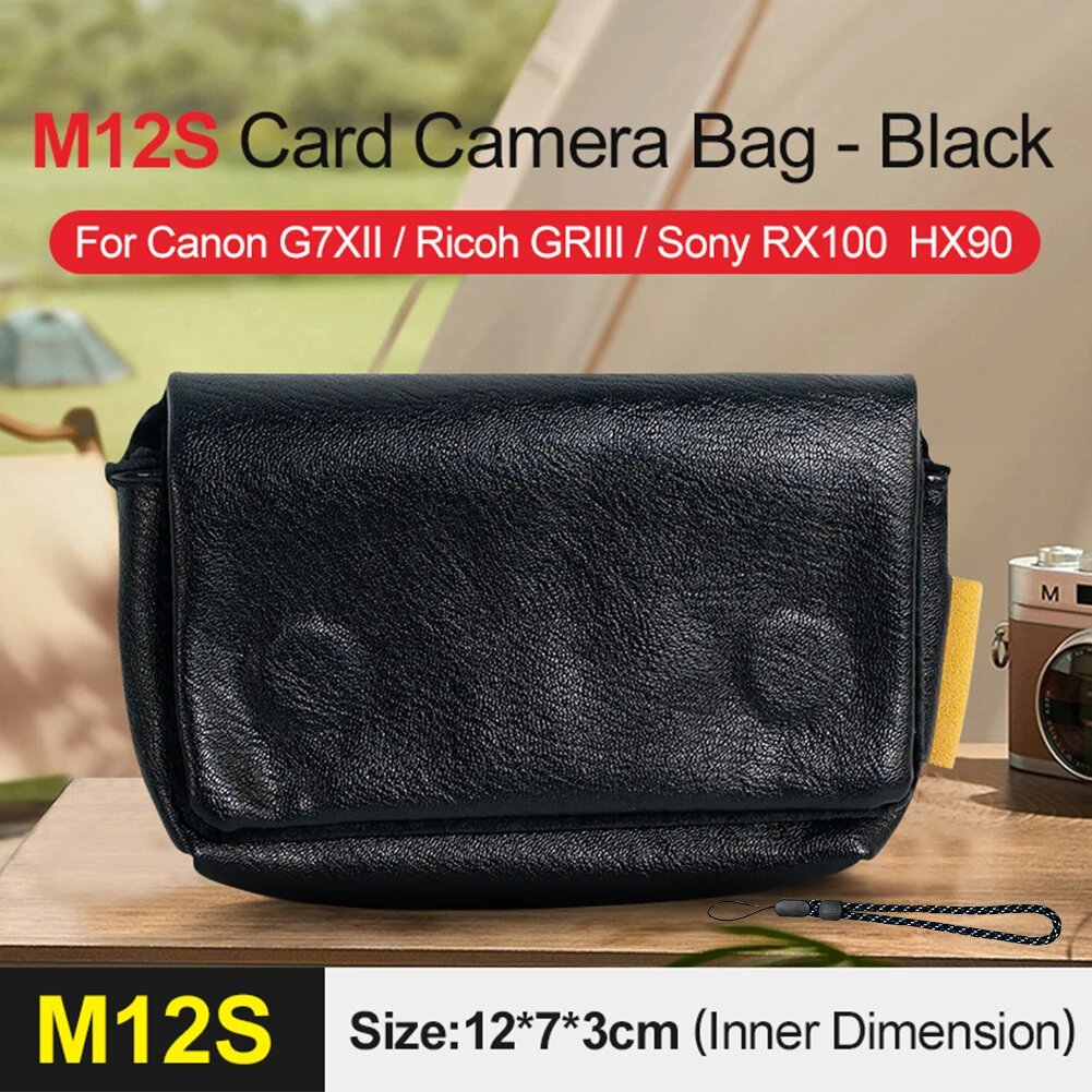 Чехол для камеры NiYi для Sony RX100 RX90 HX100 LX10 Ricoh G7XII GRIII CCD Черный, S-Black