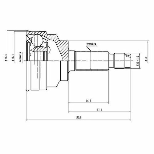 ШРУС AYWIparts AW1510119