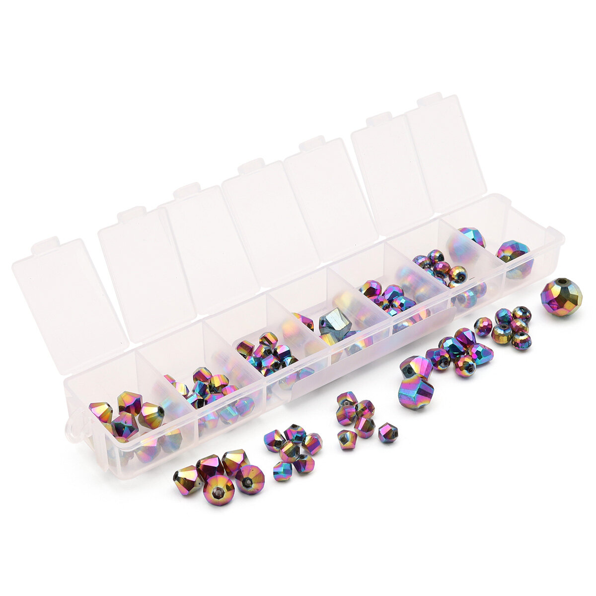 Бусины для рукоделия стеклянные набор 'Радужный', 95 (+/-2) шт, Astra&Craft