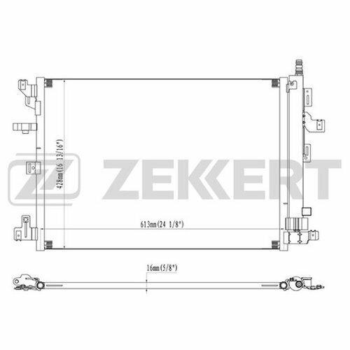 Радиатор кондиционера ZEKKERT MK3111 для Volvo XC90 I