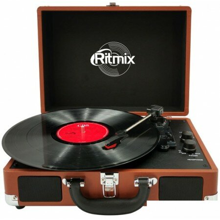 Виниловый проигрыватель Ritmix LP-160B (коричневый)