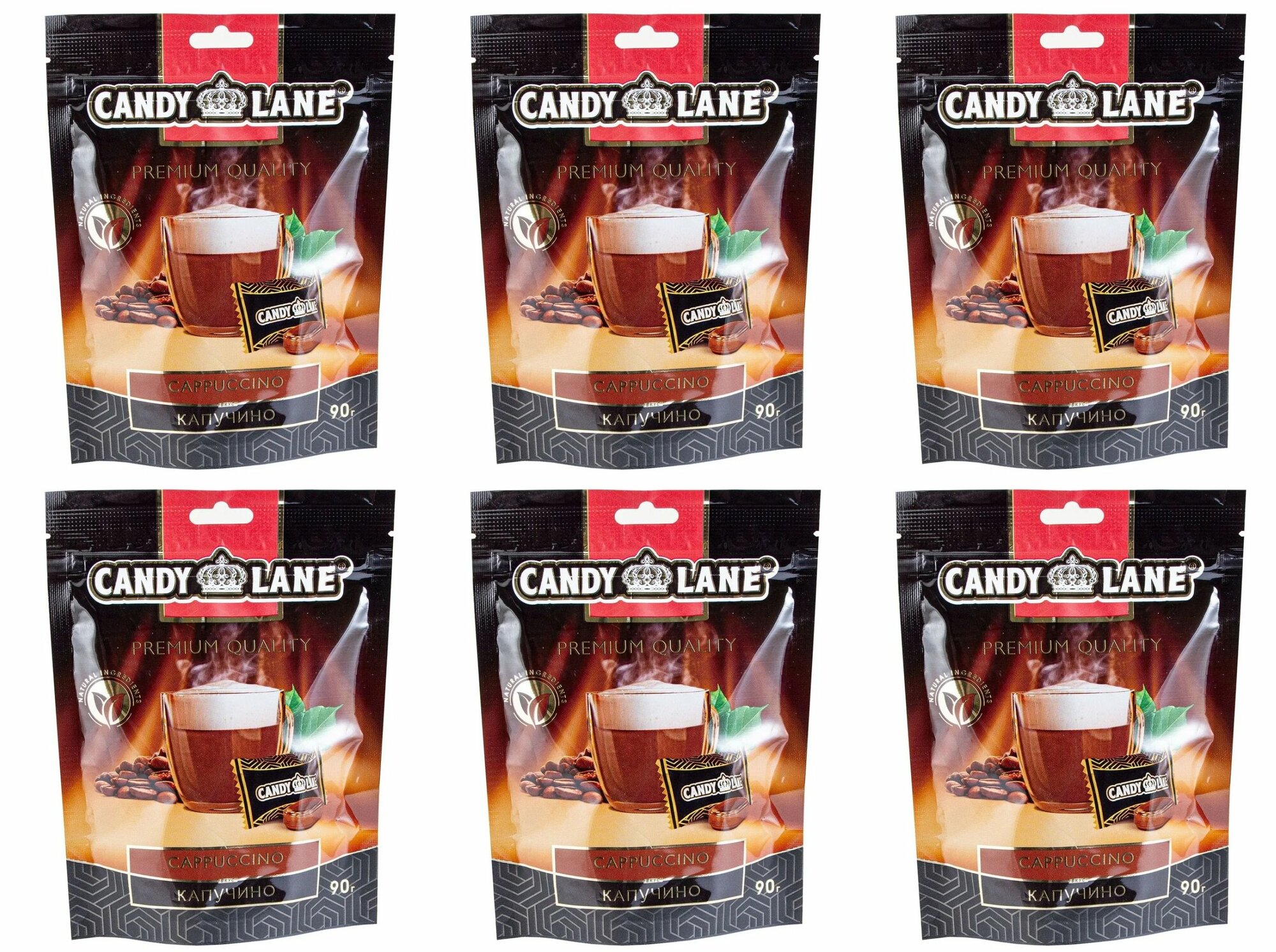 Candy Lane Леденцы капучино,90 г,6 шт