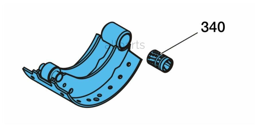 BPW 0509115110 колодка тормозная!\ BPW