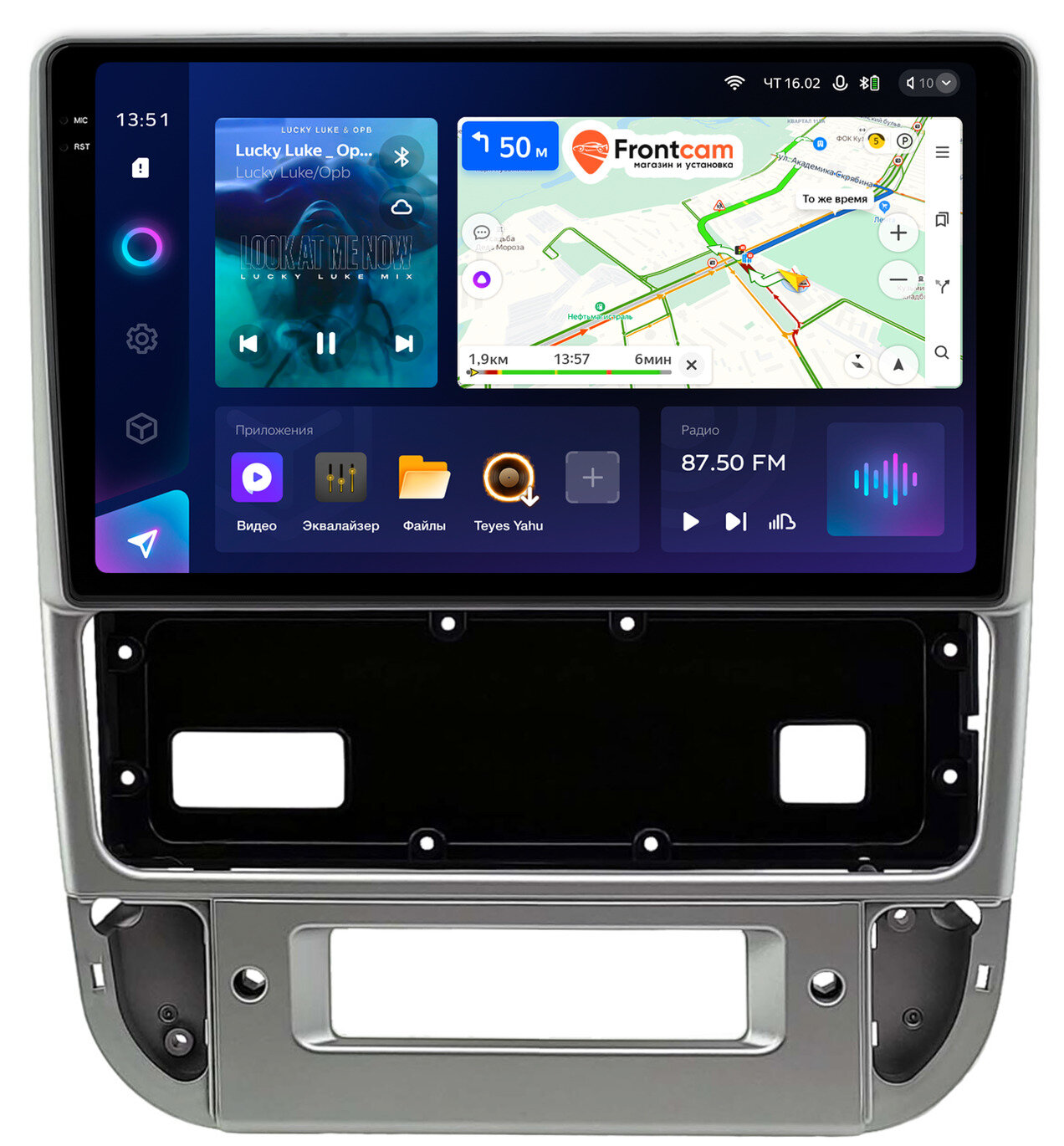 Штатная магнитола Peugeot 406 1999-2005 (серебряная) Teyes CC3 2K 6/128 9.5" RM-9-0039 Android 10 (4G-SIM, DSP, QLed)