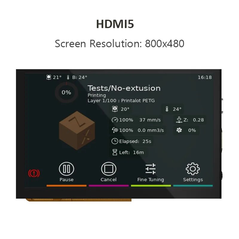 BIQU HDMI5 5-дюймовый сенсорный экран для Raspberry Pi HDMI5