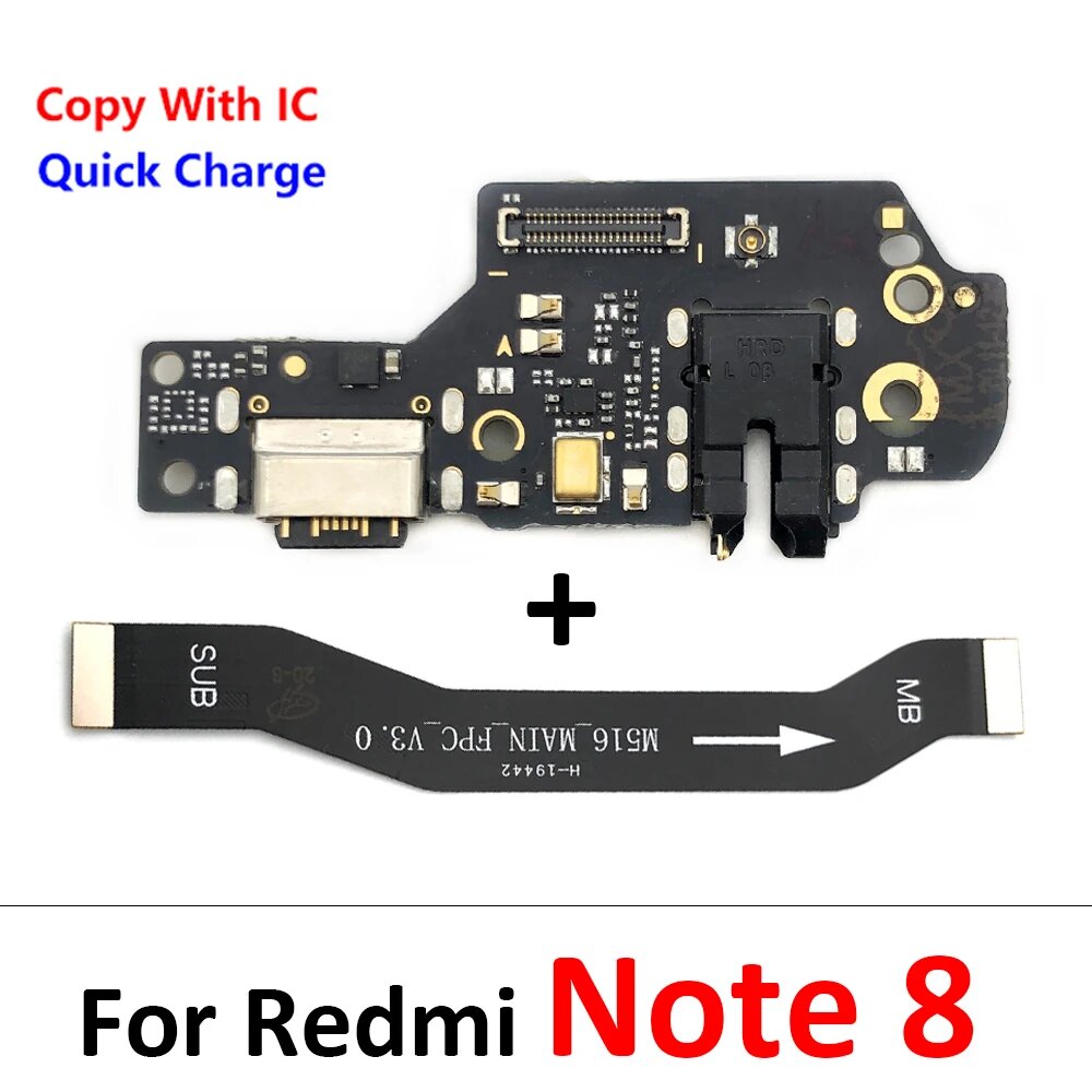 Новый для Xiaomi Redmi Note 7 8 8T 9 9s 10 10s 11 12 Pro Plus 4G 5G USB-порт для зарядки, док-станция, разъем для зарядного устройства, основный гибкий кабель Note 8