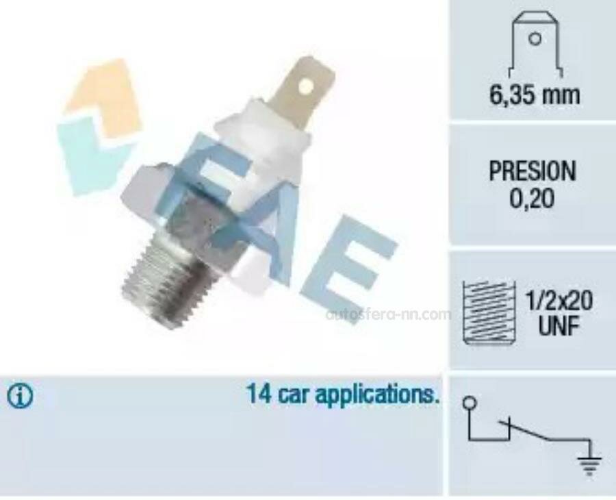 FAE 11700 Датчик давления масла