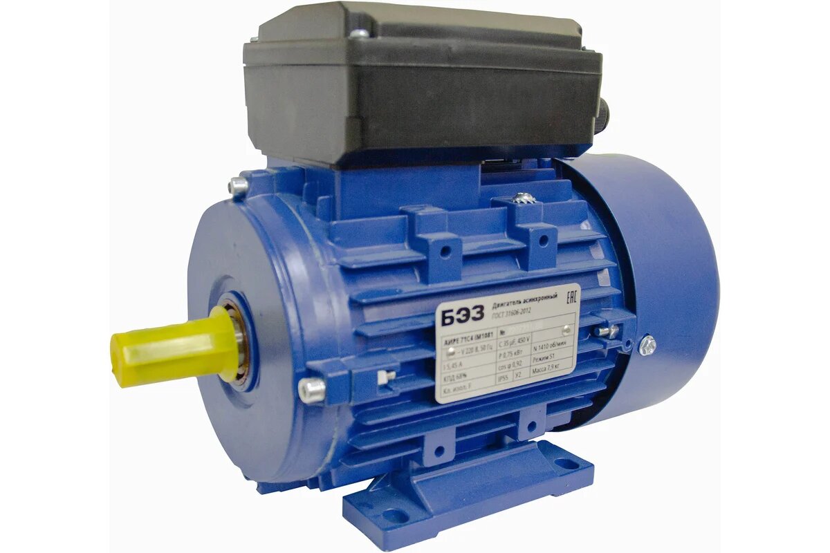 ТМ БЭЗ Электродвигатель аире 80B4 IM1081 (1,1 кВт/1500 об/мин) 60316