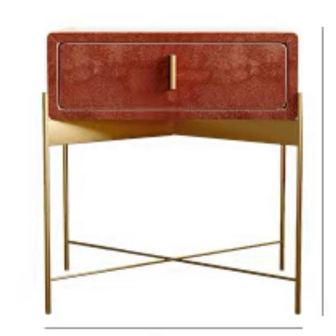 Интерьерная прикроватная тумбочка Rojales (Красный)