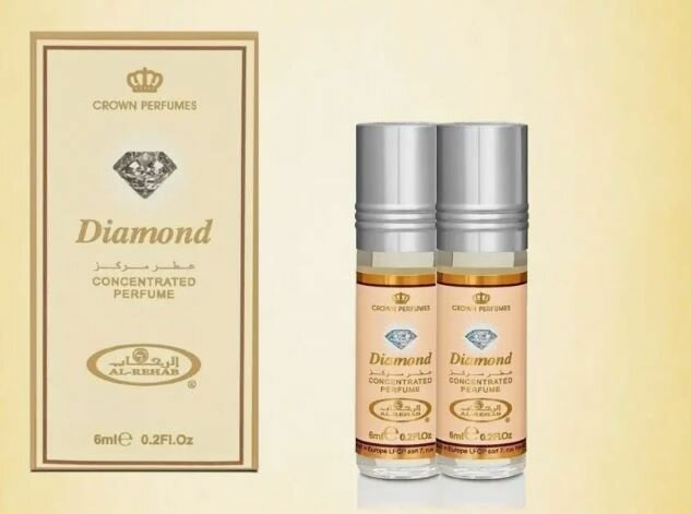 Масляные духи Al Rehab Diamond / Бриллиант - 6 мл 2 шт