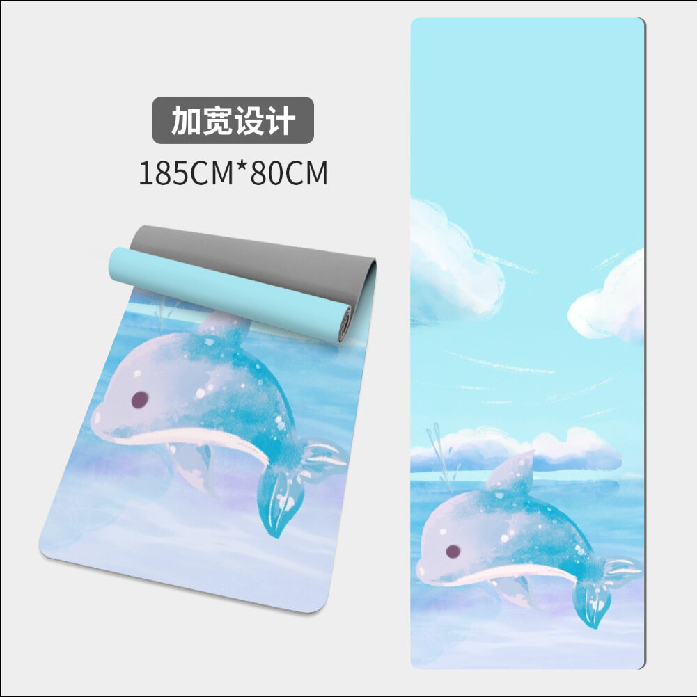 ⭐Санфан фитнес-оборудование для дома, звукоизоляционный, влагостойкий коврик для йоги, двусторонний, нескользящий, износостойкий, мягкий коврик для ползания⭐