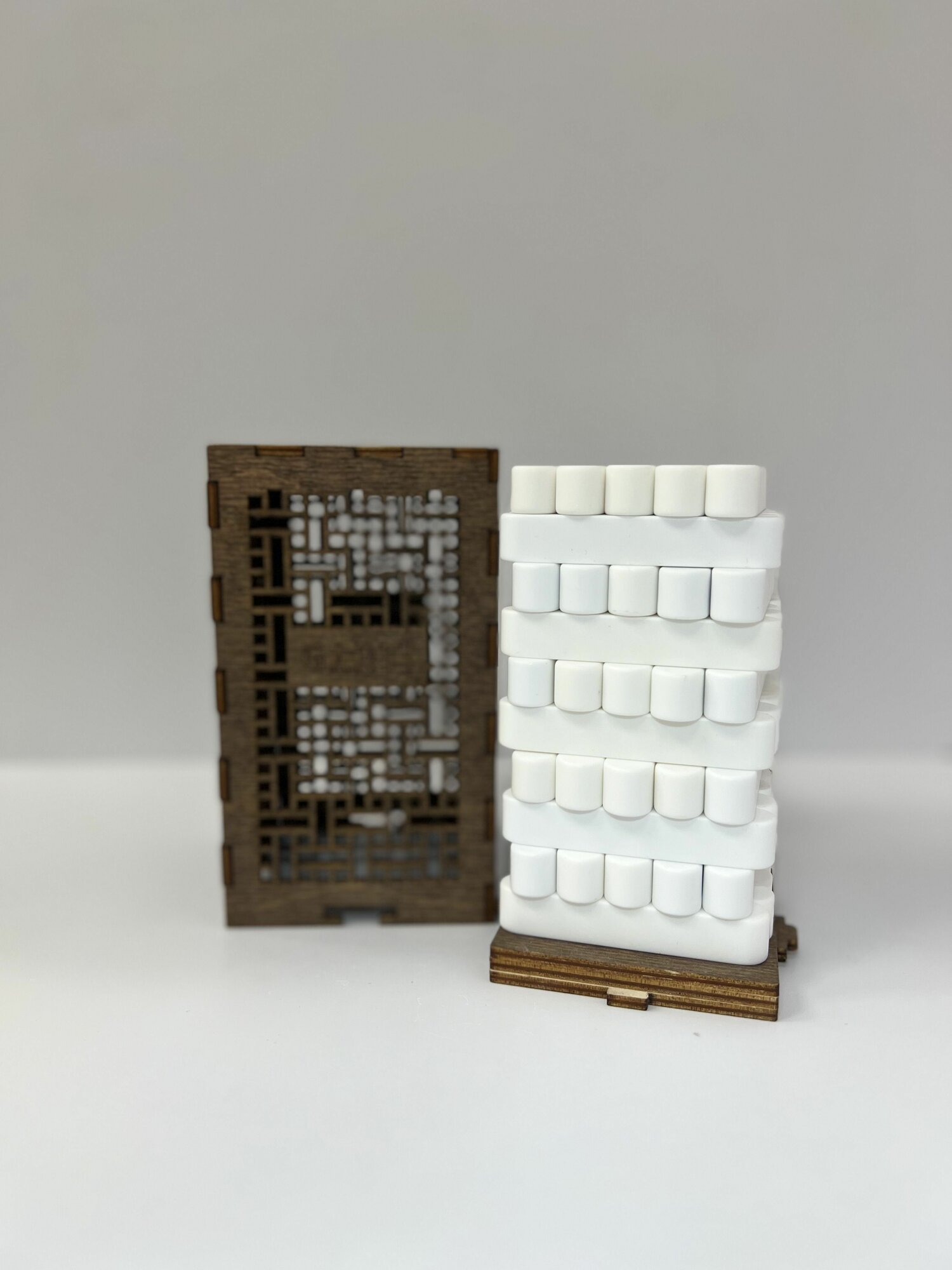 Игра Jenga падающая башня от Garti настольная игра дженга цвет белый